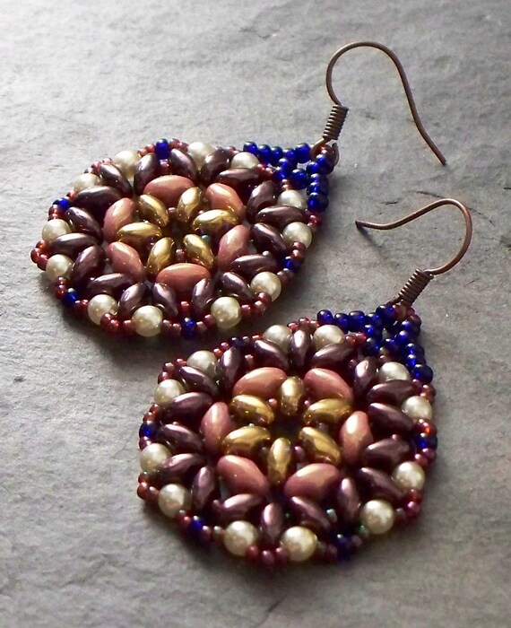 Bead Pattern Bead Weaving Tutorial Lotus by VCArtisanOriginals