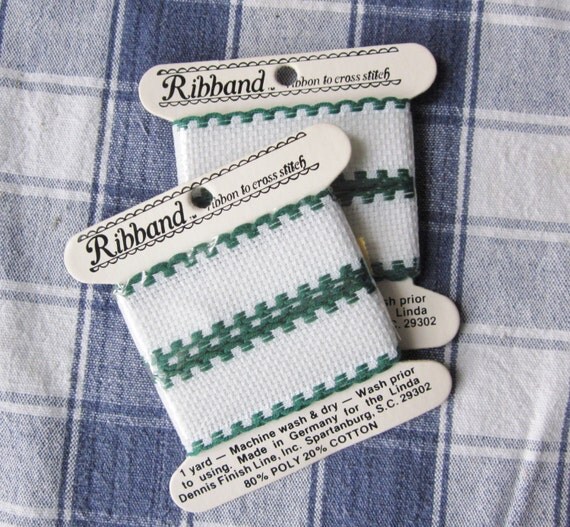 2 Yards RIBBAND Ribbon to Cross Stitch 1