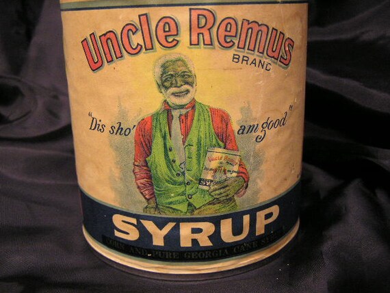 Antique Uncle Remus Syrup collectible tin