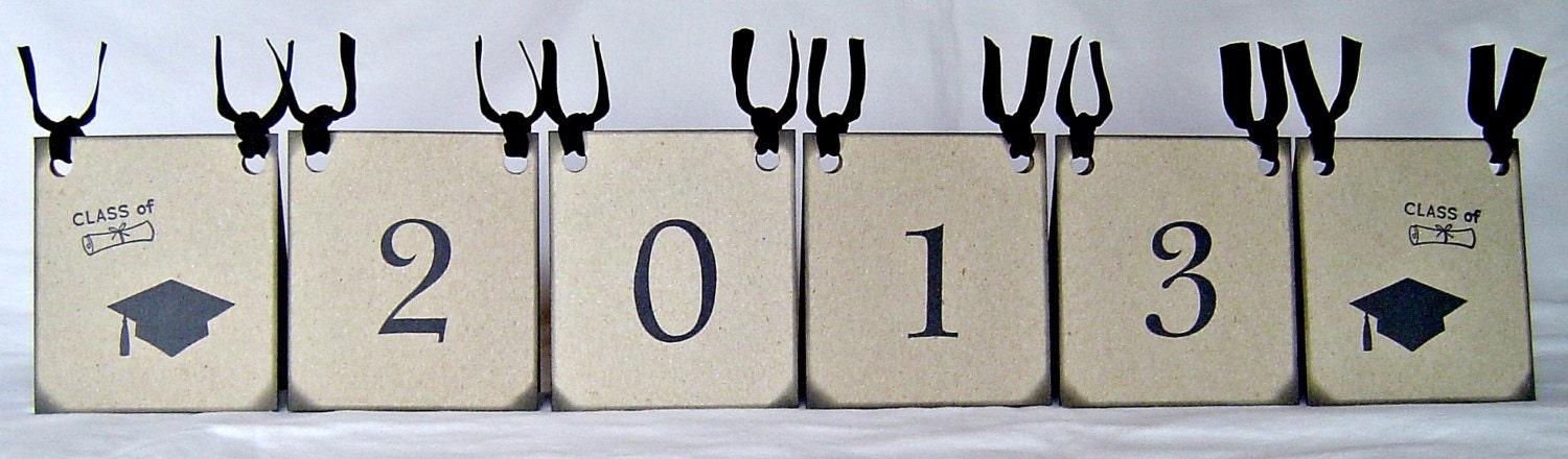 Graduation centerpiece dual sided vintage inspired 2017 grad