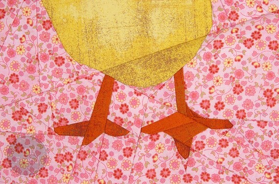 Spring Chicken Paper Pieced Pattern
