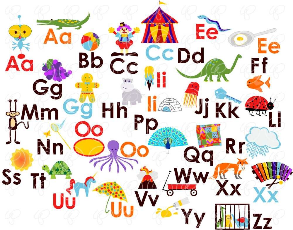 Teaching Phonics Clipart & Digital Flashcards: Digital Image