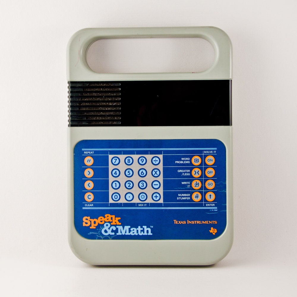 Vintage Speak & Math Game Geek Chic Geekery Gift For Him