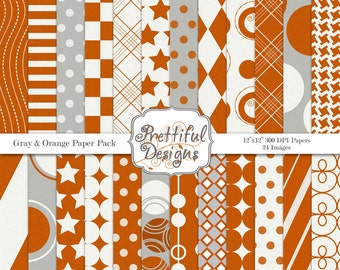 Digital Paper Pack Chevron Polka Dot Stripes by PrettifulDesigns