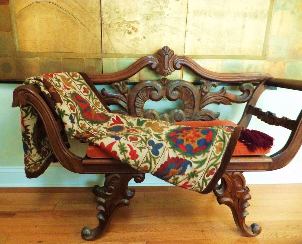 Vintage Tadjik Hand Embroidered Furniture Throw – Haute Juice