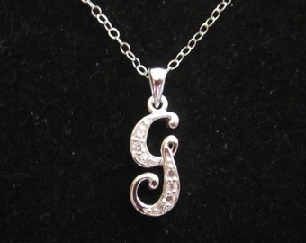 Letter g necklace | Etsy