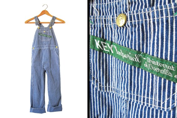 Vintage Engineer Overalls Key Imperial Striped by MemoryVintage