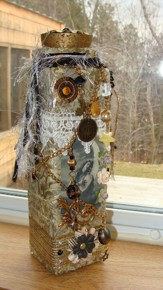 victorian altered art collage art mixed media assemblage