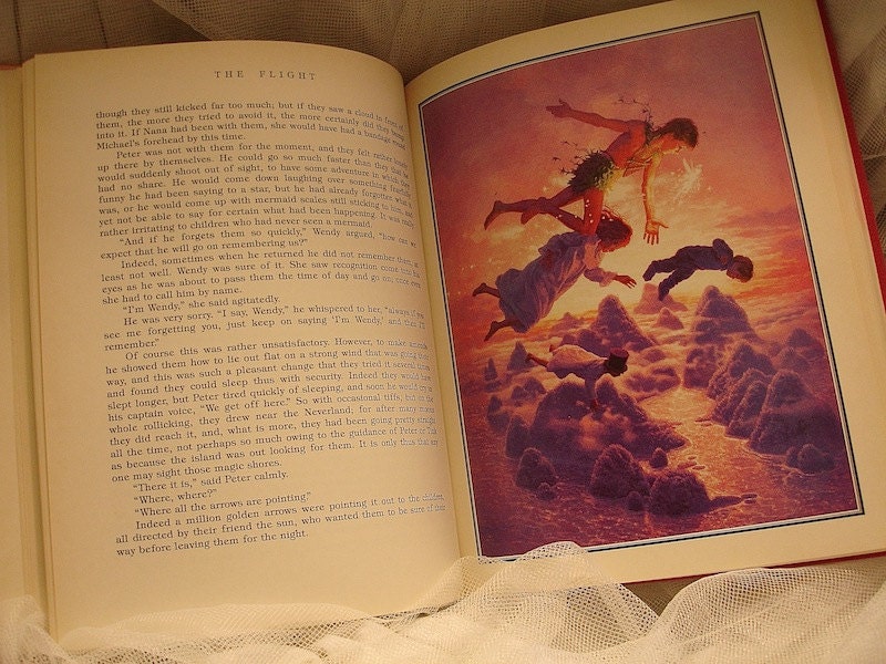 Vintage Peter Pan book Peter Pan book by J. M. Barrie and