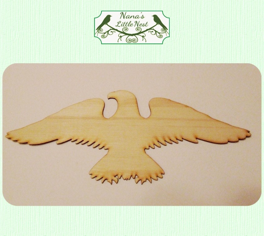 Patriotic Eagle Wood Cut Out Laser Cut