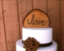 Popular items for wood cake topper on Etsy