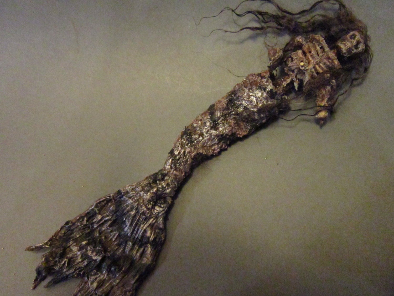 mummified Dead realistic Mermaid fairy Goth by footstepsinthewind