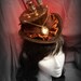 Tesla Top hat. Brown leather mini top hat with by TheTimeCabinet