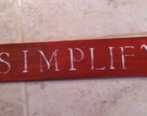 Popular items for simplify sign on Etsy