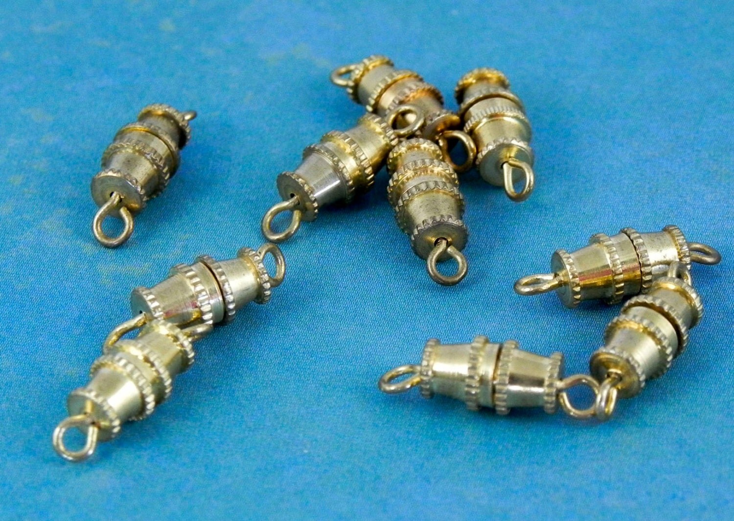 16mm Gold Tone Barrel Clasp pack of 6 Screw by SupplyEmporium