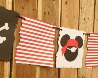 Unique pirate banner related items | Etsy