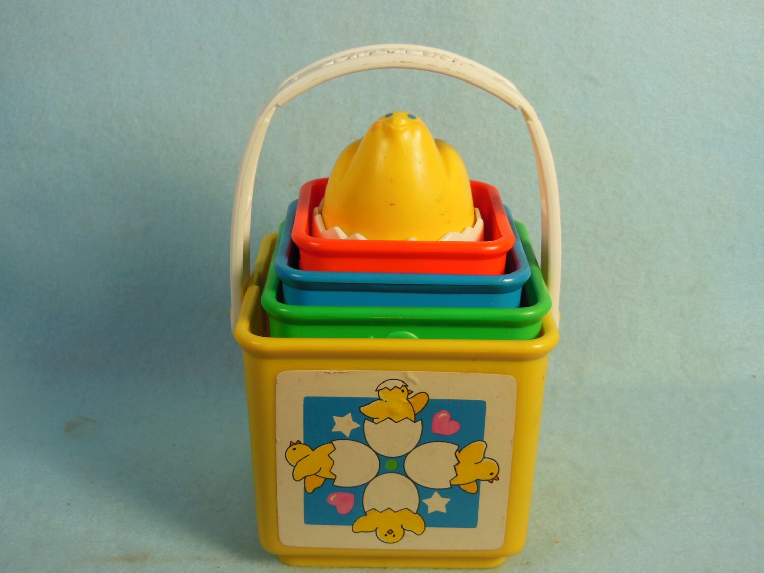 Vintage-1986-Fisher Price-Stacking Activity Blocks Number