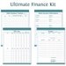 Ultimate Finance Kit Fillable Instant Download Printable