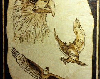 Eagle wood burning | Etsy