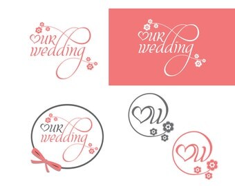 Wedding logo design | Etsy