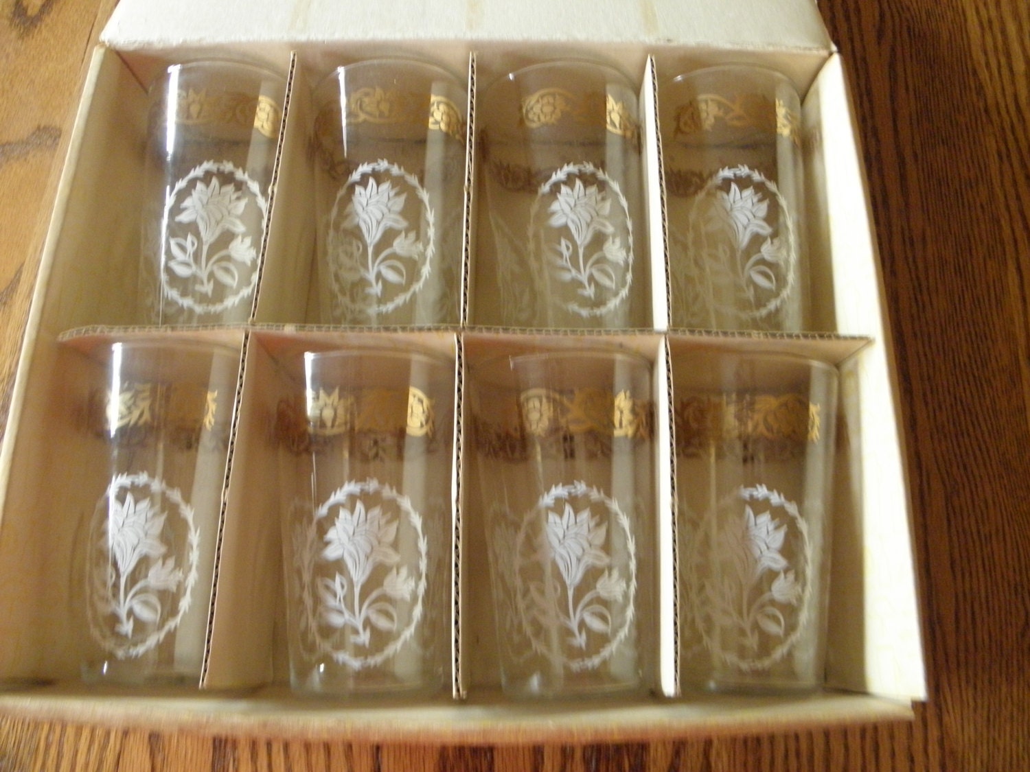 Federal Glass Company Set Of Glassware In The Original Box
