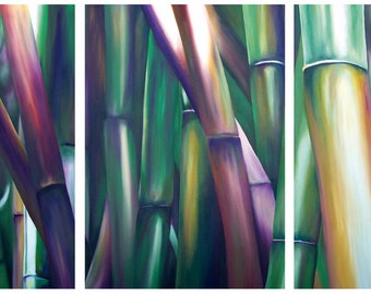 Bamboo painting | Etsy