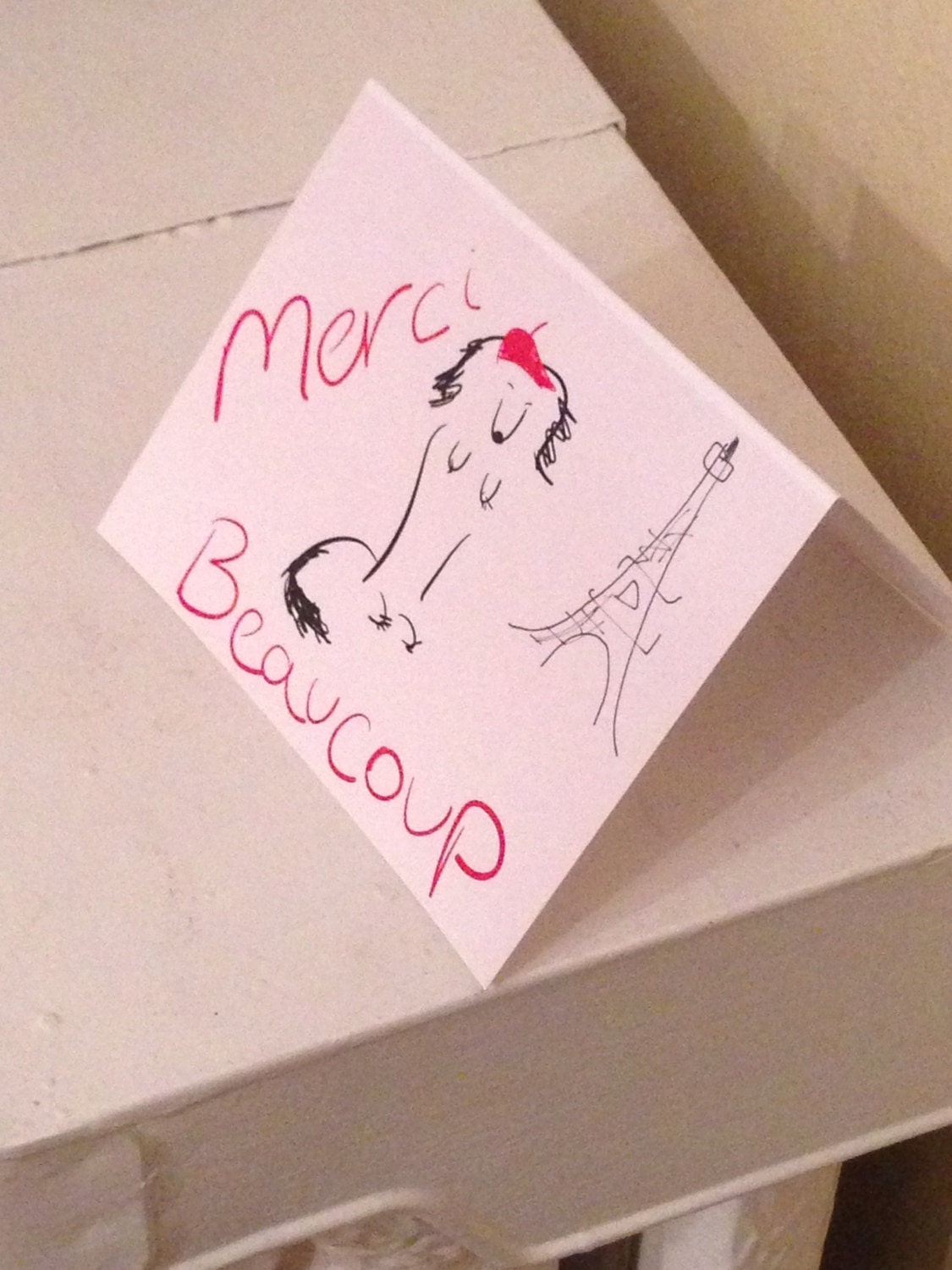 French Dachshund Merci Thank You Cards Set of by DapperDachshund