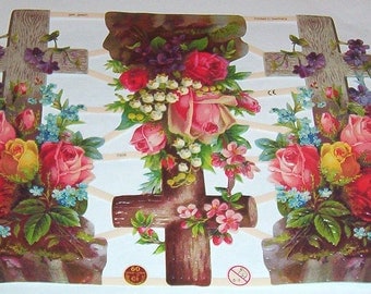 Decoupage cross | Etsy