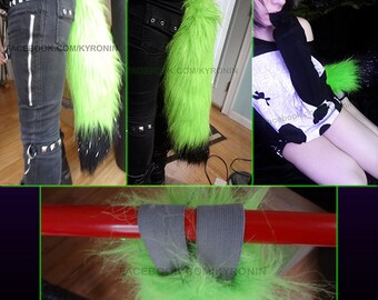 Custom Sparkly Fluffy Long Faux Fur Tail