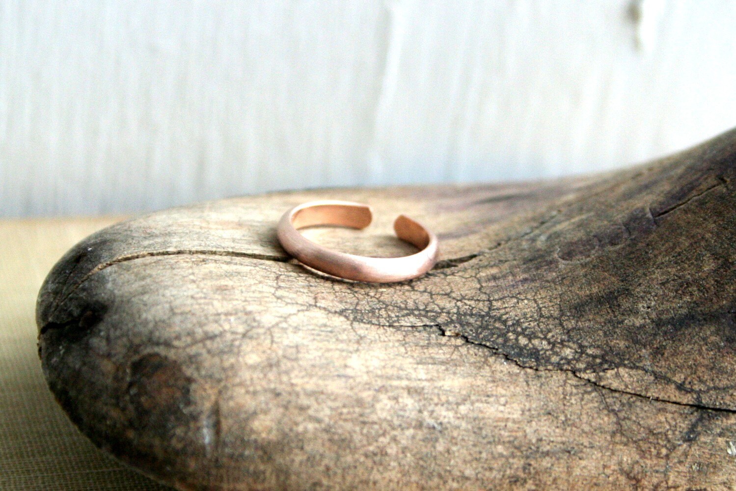 Matte 14K Rose Gold Fill Toe Ring Knuckle ring Midi Ring