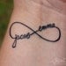 Custom Infinity Tattoo Design with Personalization
