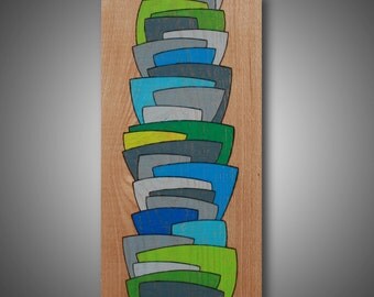 Mixed Media Original Abstract Art Differences of by MudHorseArt