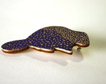 Popular items for beaver brooch on Etsy
