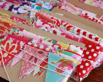 Mini Flags Birthday Decoration. A Strand of 12 by StarlitNestGifts