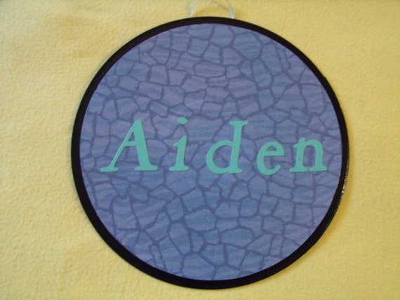 Aiden name sign by woodshed on Etsy