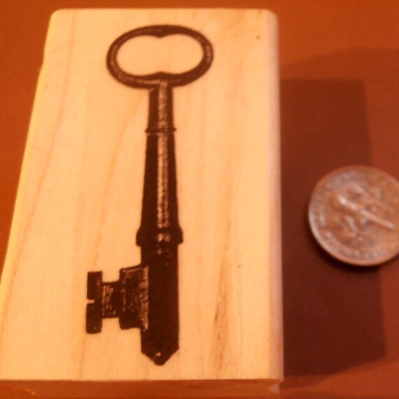 Victorian key rubber stamp P12