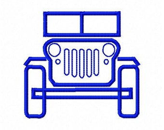 Jeep embroidery | Etsy
