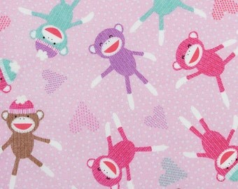 Popular items for sock monkey fabric on Etsy