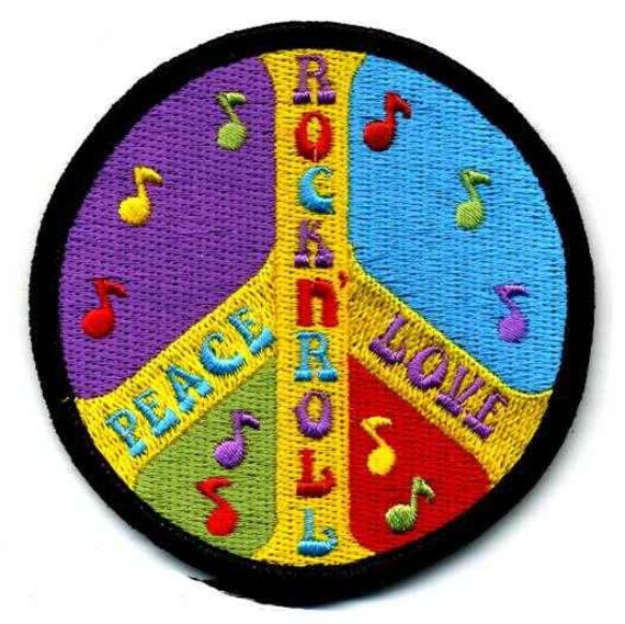 1960s-70s Hippie Peace Movement PEACE LOVE and ROCK n Roll
