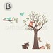 Tree with Forest Friends Decal Set Kid's Nursery Room