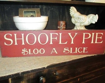 Apple Sign Primitive Folk Art Original Painting Farmhouse