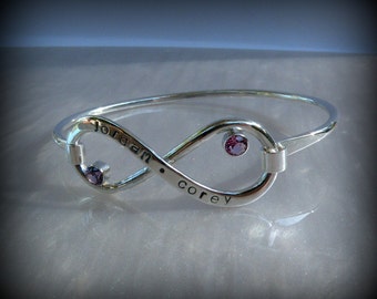 Popular items for infinity bangle on Etsy