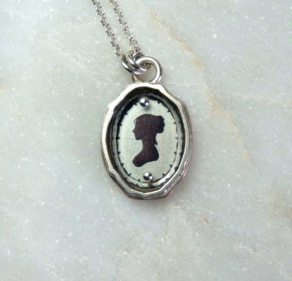 Sterling Silver Empire Silhouette Necklace