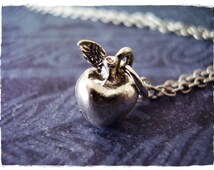 Unique apple necklace related items | Etsy