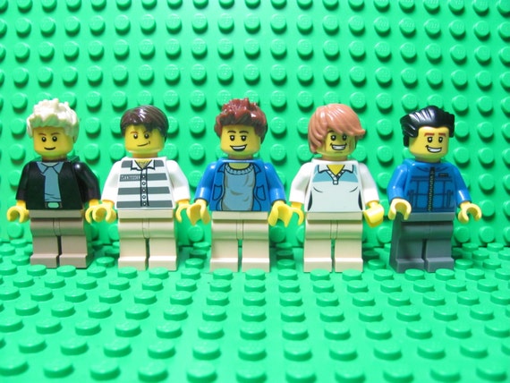 Items similar to Custom Minifigures One Direction inspired Harry, Niall ...