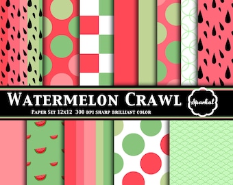 Unique watermelon digital related items | Etsy