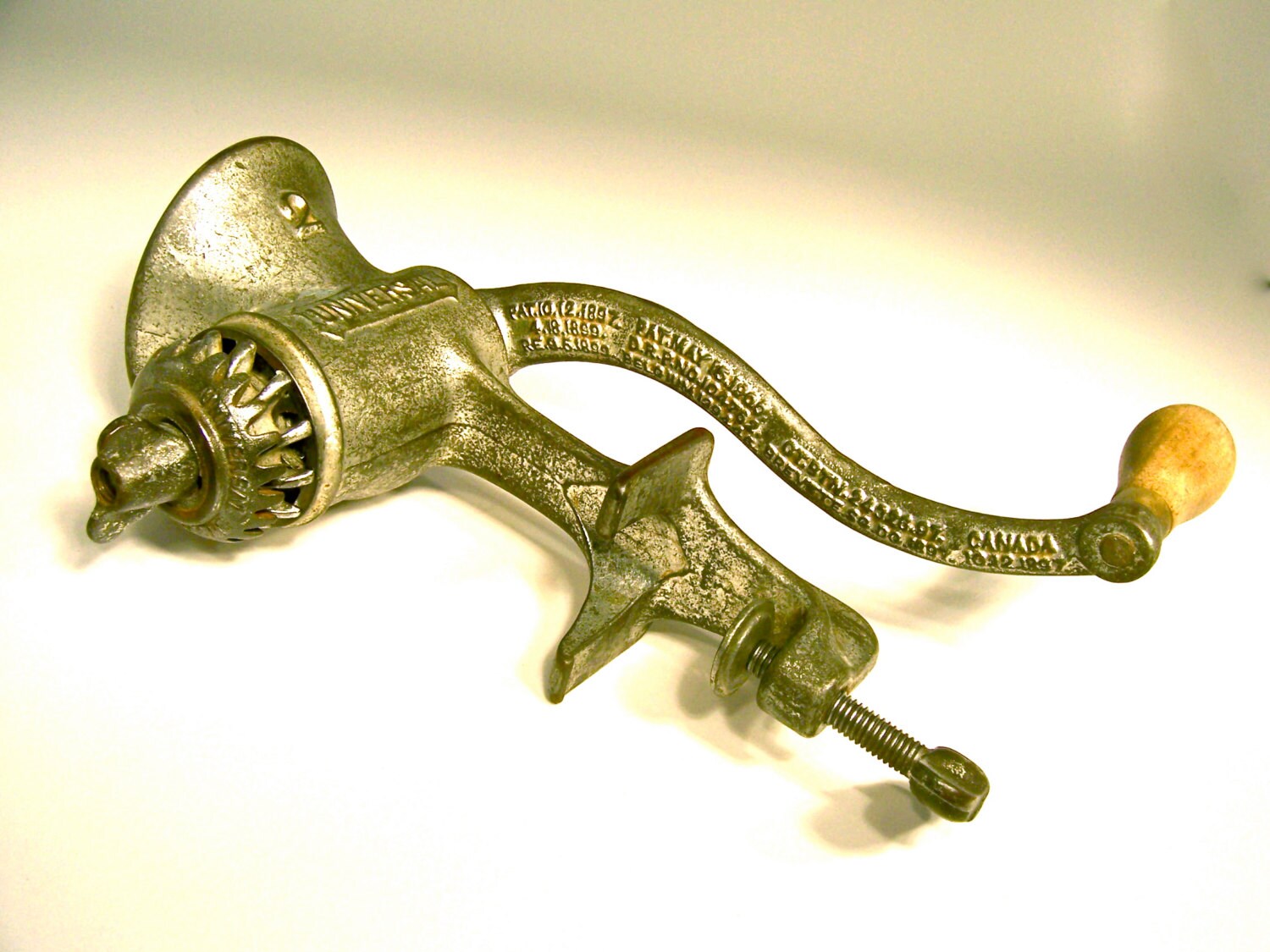 Antique meat grinder and Universal bread crumber works great