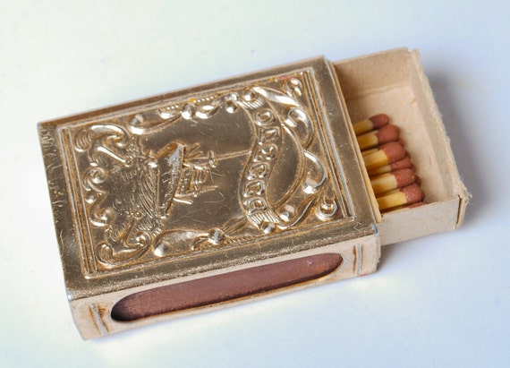 Vintage Metal Match Box Holder at Lorelei Rios blog
