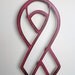 Cancer Awareness Ribbon metal wall art 16 by FunctionalSculpture