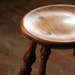 Farmhouse Windsor Stool Turned Walnut Stool by CattailsWoodwork